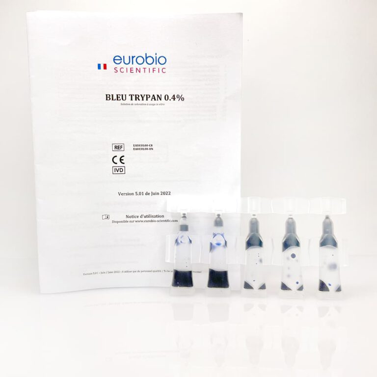 Trypan Blue 0,4% : Single-dose bottle | Eurobio-Scientific